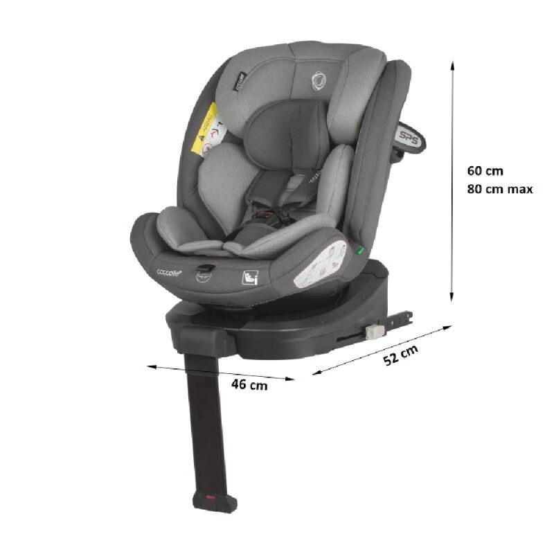 Κάθισμα αυτοκινήτου i-Size Coccolle Knox Black 40-75 cm