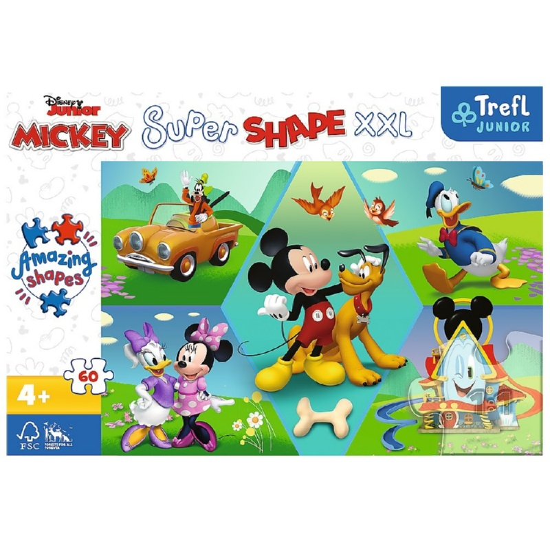 Παζλ XXL 60 τεμαχίων Trefl Puzzle Super Shape - Disney Mickey Mouse ...