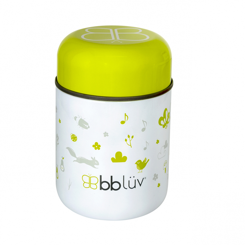 BBluv® Θερμός φαγητού με κουτάλι Food Lime 300ml
